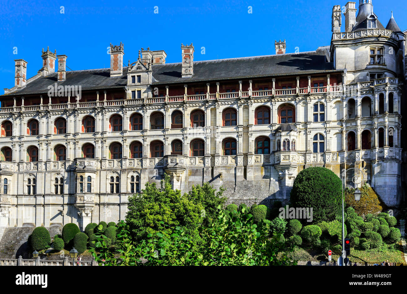The Royal Palace of Castle of Blois (Chateau de Blois). Included in the ...