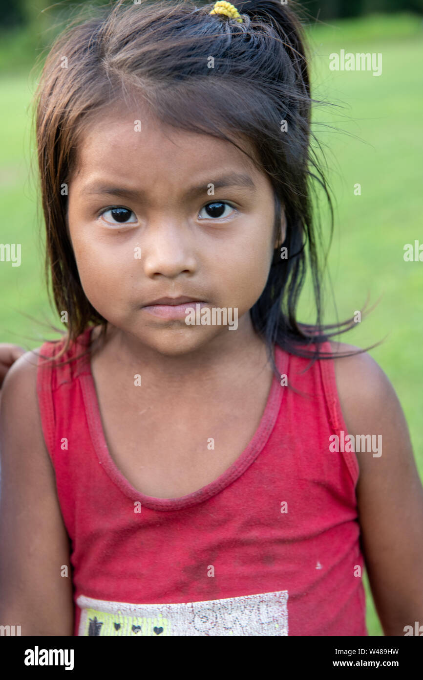 Warmi Isla Riberenos (River people) of the Peruvian Amazon Stock Photo ...