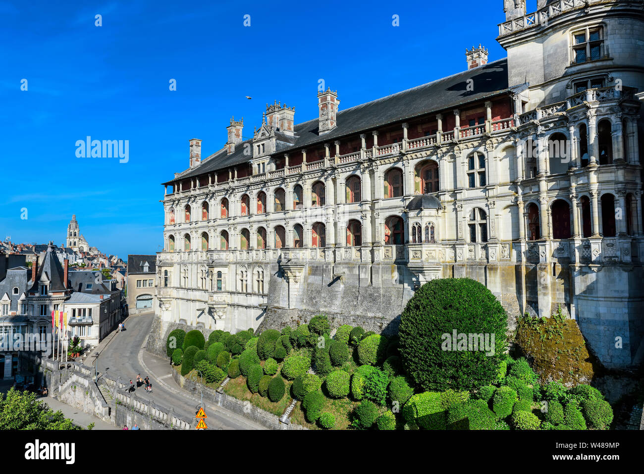 The Royal Palace of Castle of Blois (Chateau de Blois). Included in the ...
