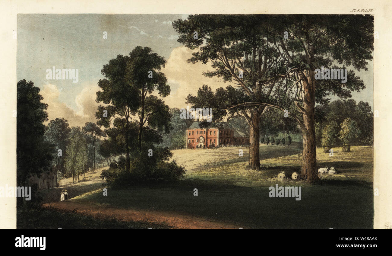 Pynes House, Exeter, Devon, the seat of Sir Stafford Henry Northcote ...