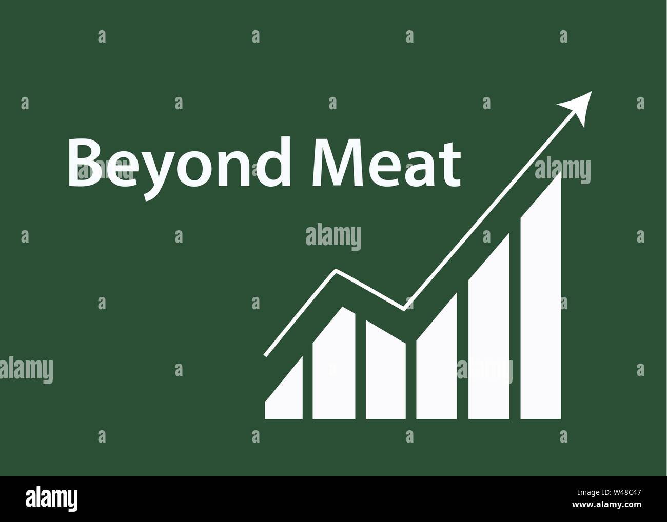 Beyond Meat Vector Illustration. Minimalist Lettering Art Stock Vector ...