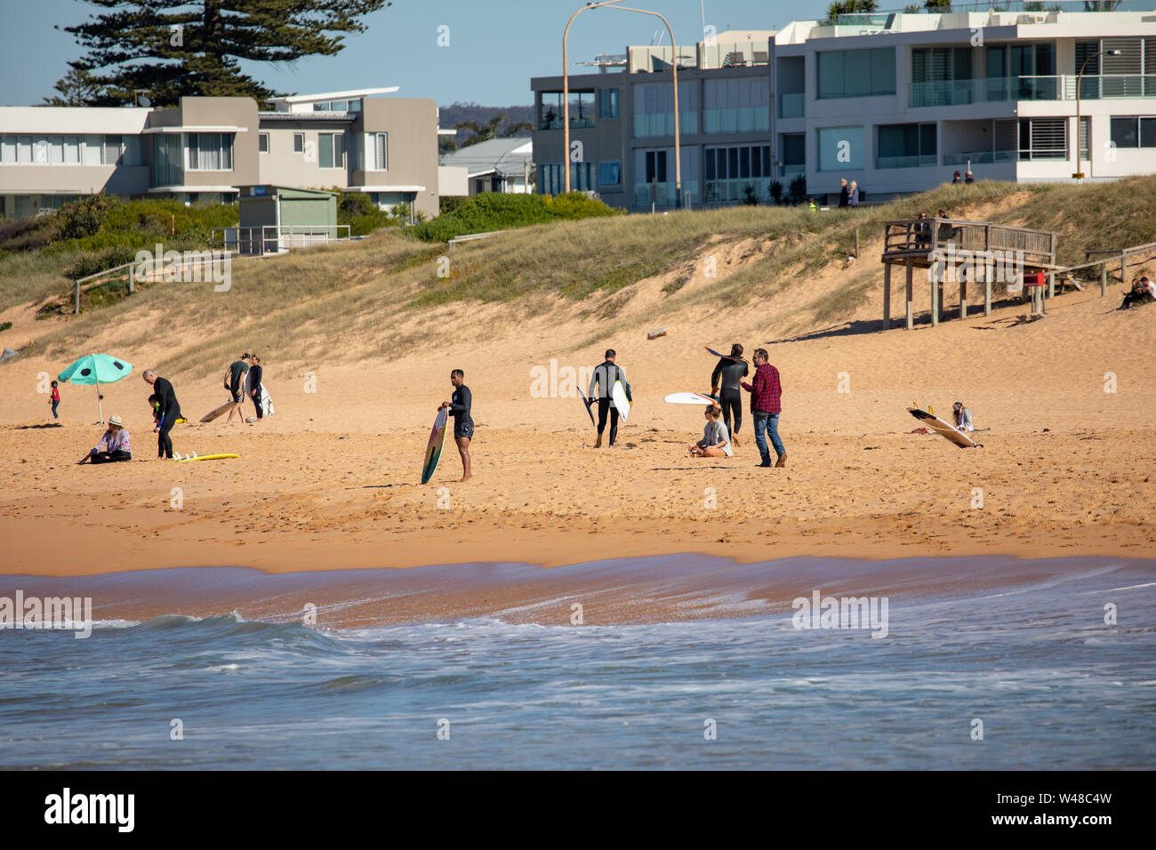 Sea fishing from Narrabeen beach in Sydney,Australia Stock Photo - Alamy