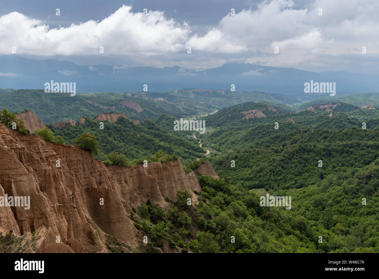 Rozhen pyramids -a unique pyramid shaped mountains cliffs in Bulgaria ...