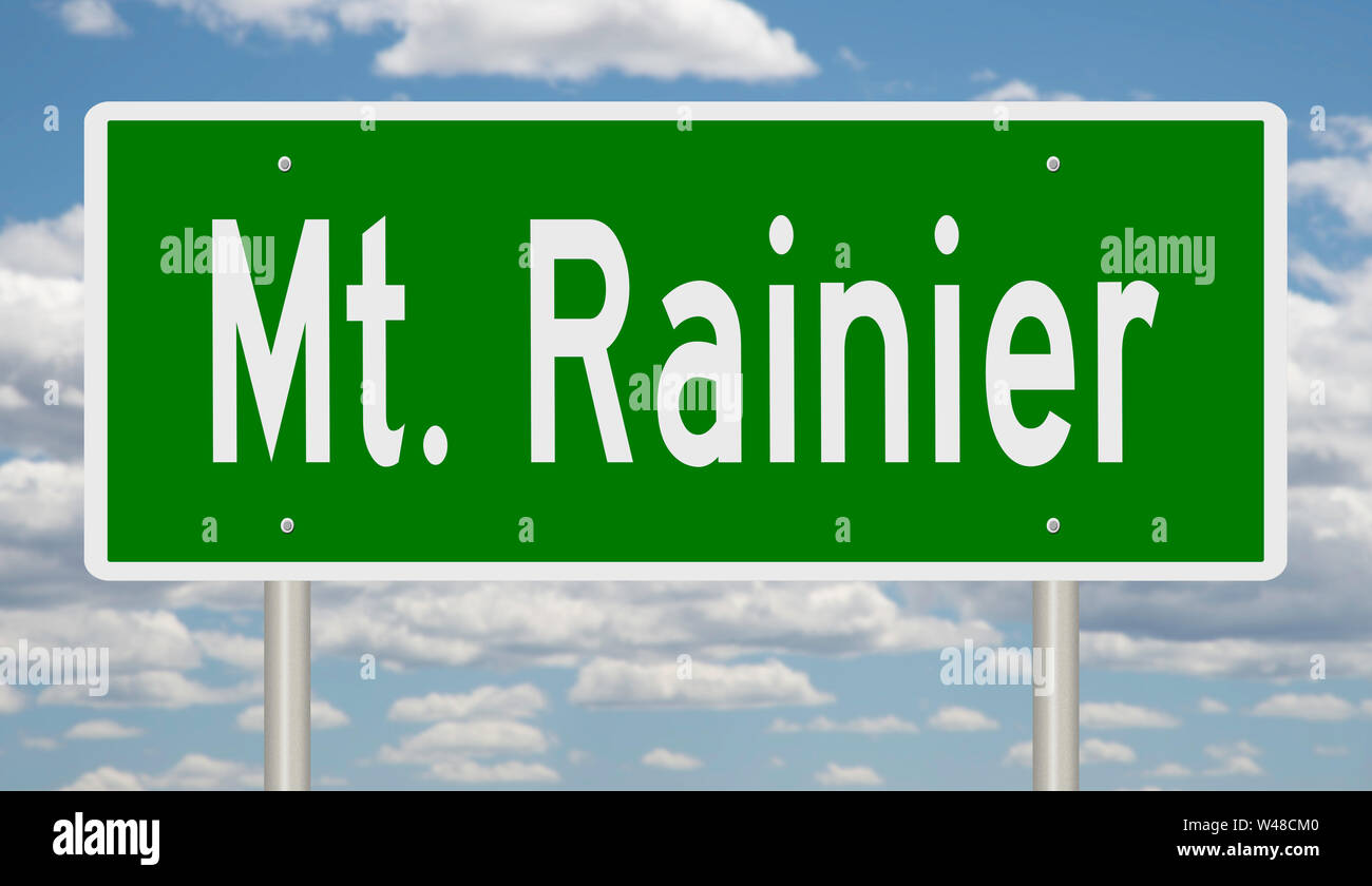 Mt rainier national park sign hi-res stock photography and images - Alamy