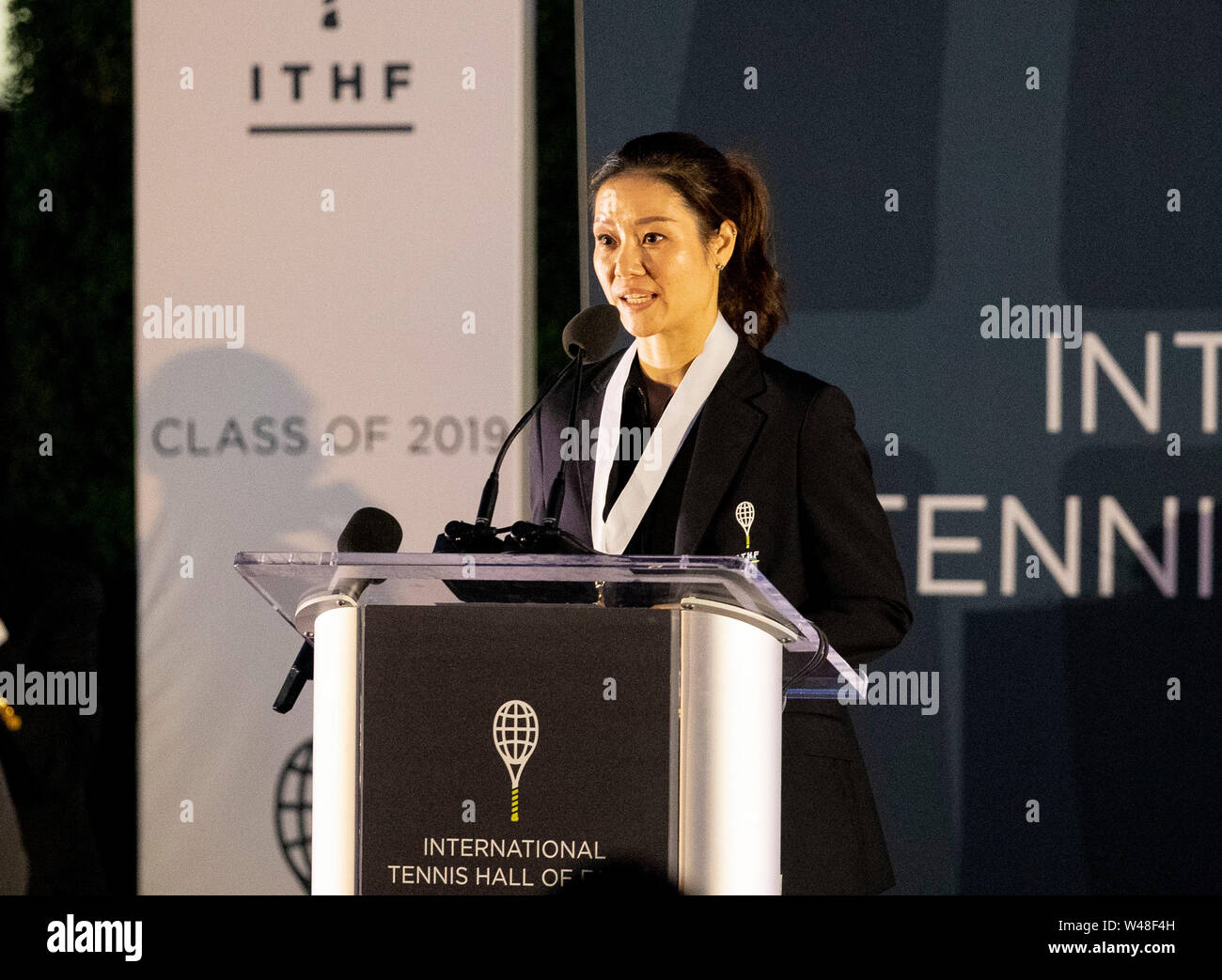 Rhode Island, USA. 20th July, 2019. Chinese tennis player Li Na ...