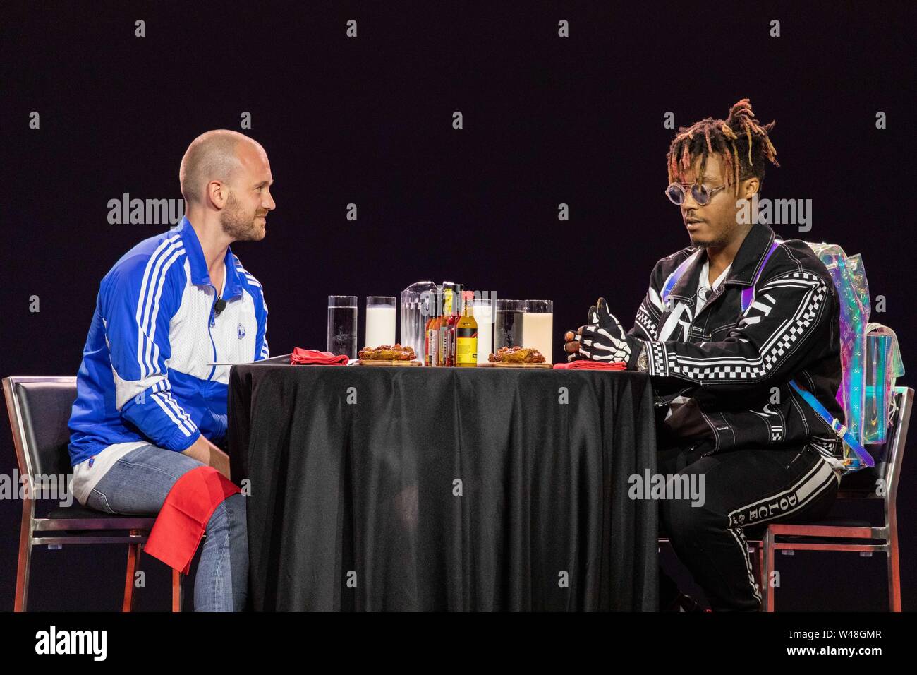 July 20, 2019 - Twin Lakes, Wisconsin, U.S - SEAN EVANS and JUICE WRLD (JARAD HIGGINS) ''Hot ...