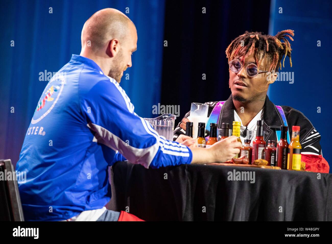 July 20, 2019 - Twin Lakes, Wisconsin, U.S - SEAN EVANS and JUICE WRLD (JARAD HIGGINS) ''Hot ...