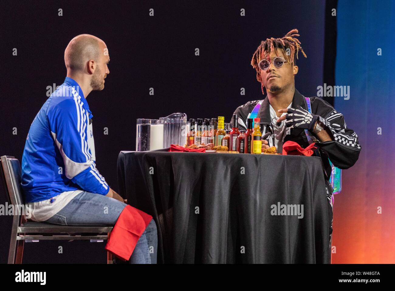July 20, 2019 - Twin Lakes, Wisconsin, U.S - SEAN EVANS and JUICE WRLD (JARAD HIGGINS) ''Hot ...