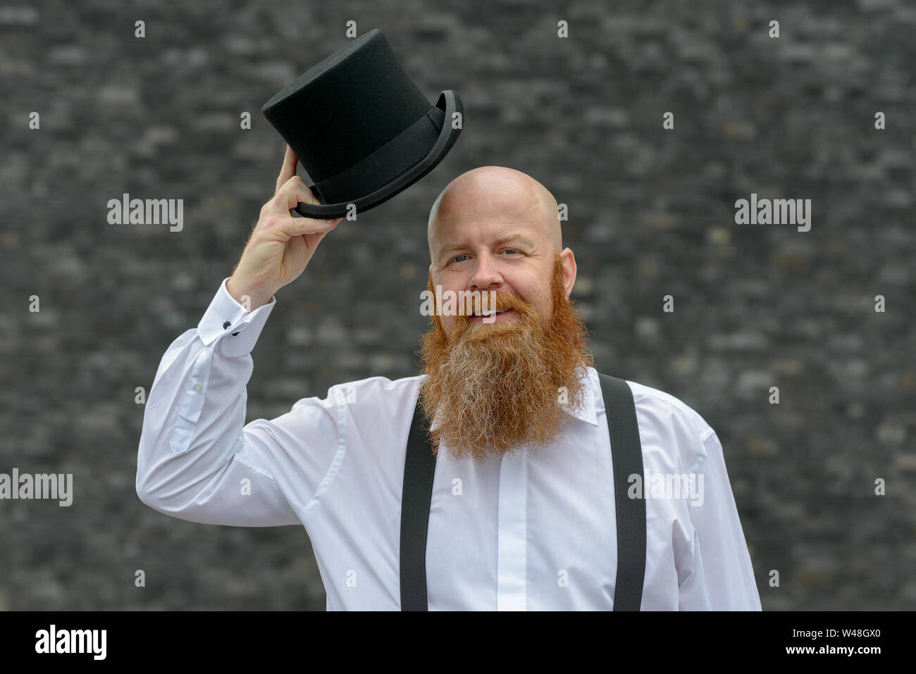 Doffing hat hi-res stock photography and images - Alamy