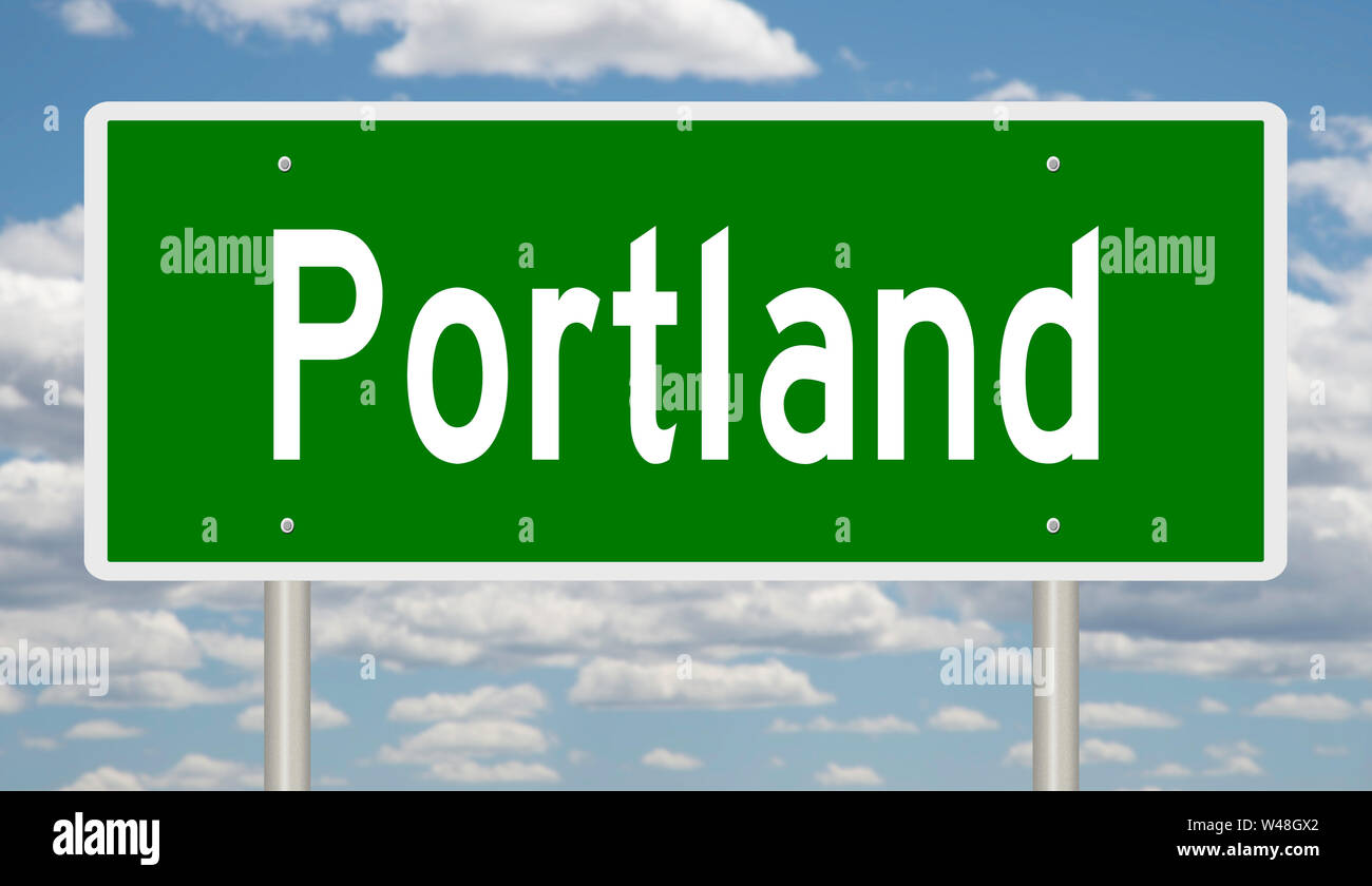 Portland city driving hi-res stock photography and images - Alamy