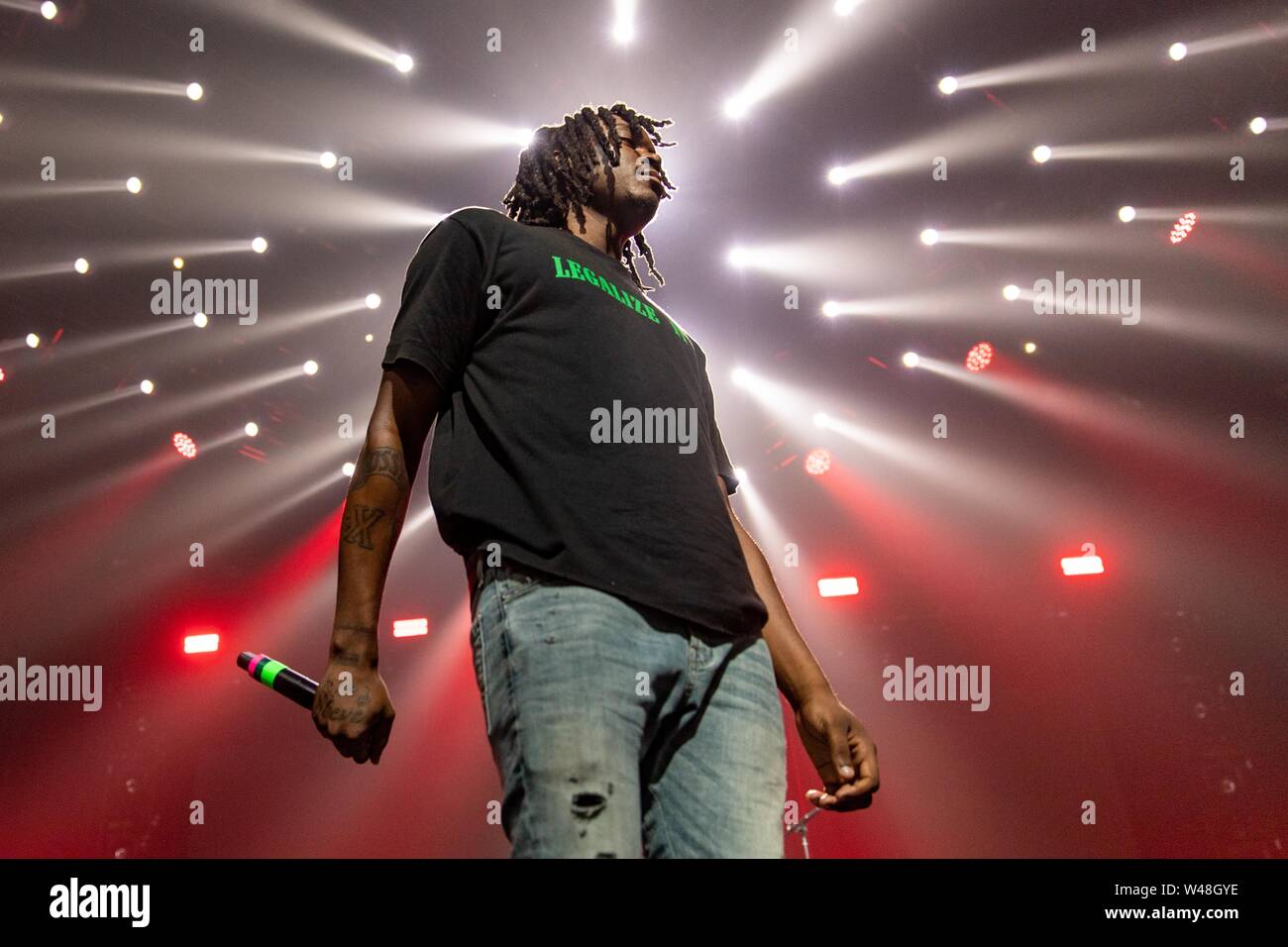 July 20, 2019 - Twin Lakes, Wisconsin, U.S - Rapper LUCKI (LUCKI CAMEL) during ComplexCon at ...