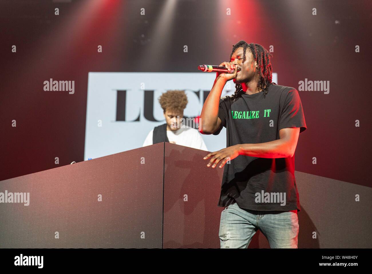 July 20, 2019 - Twin Lakes, Wisconsin, U.S - Rapper LUCKI (LUCKI CAMEL) during ComplexCon at ...