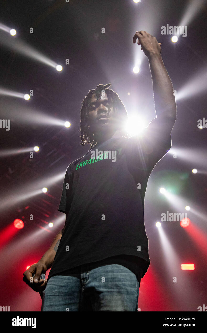 July 20, 2019 - Twin Lakes, Wisconsin, U.S - Rapper LUCKI (LUCKI CAMEL) during ComplexCon at ...