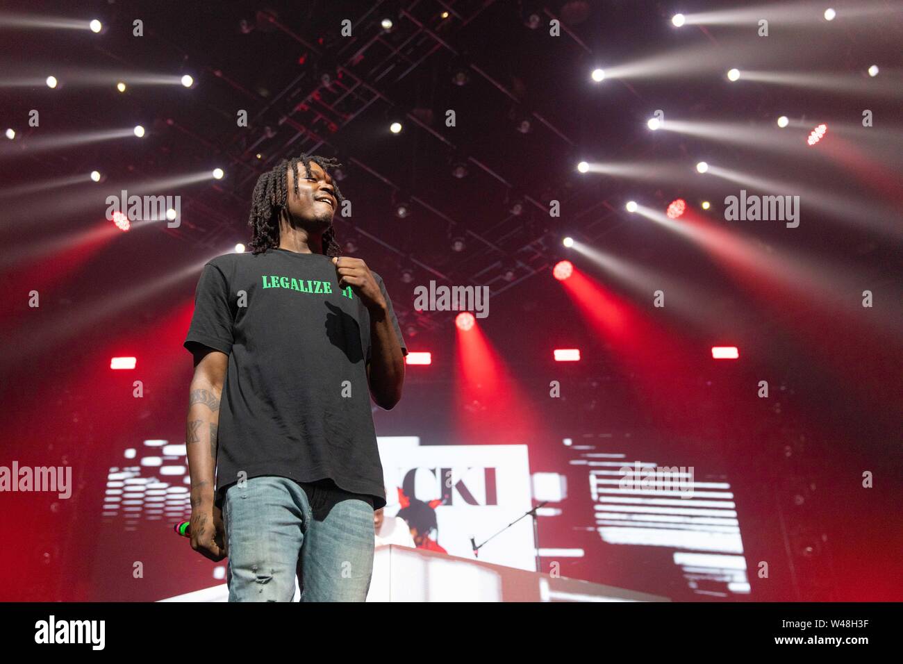 July 20, 2019 - Twin Lakes, Wisconsin, U.S - Rapper LUCKI (LUCKI CAMEL) during ComplexCon at ...
