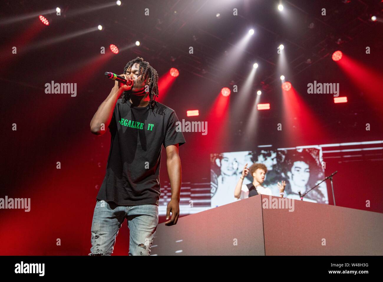 July 20, 2019 - Twin Lakes, Wisconsin, U.S - Rapper LUCKI (LUCKI CAMEL ...