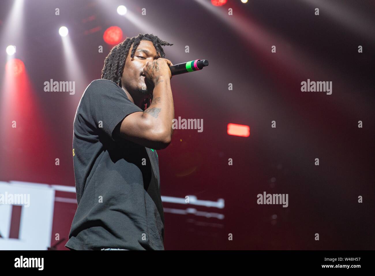 July 20, 2019 - Twin Lakes, Wisconsin, U.S - Rapper LUCKI (LUCKI CAMEL) during ComplexCon at ...