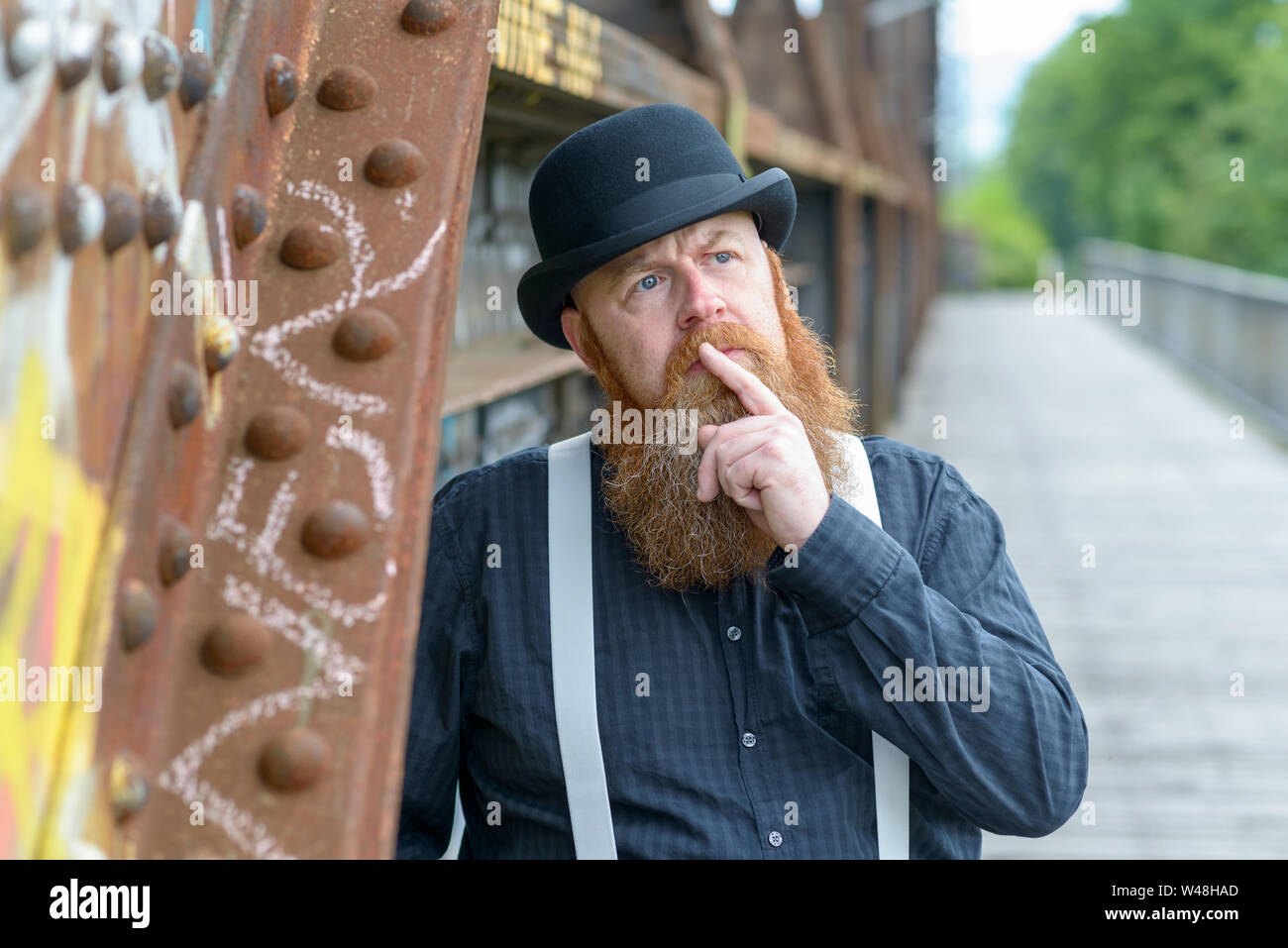 Man bald shaved head expression hi-res stock photography and images - Alamy