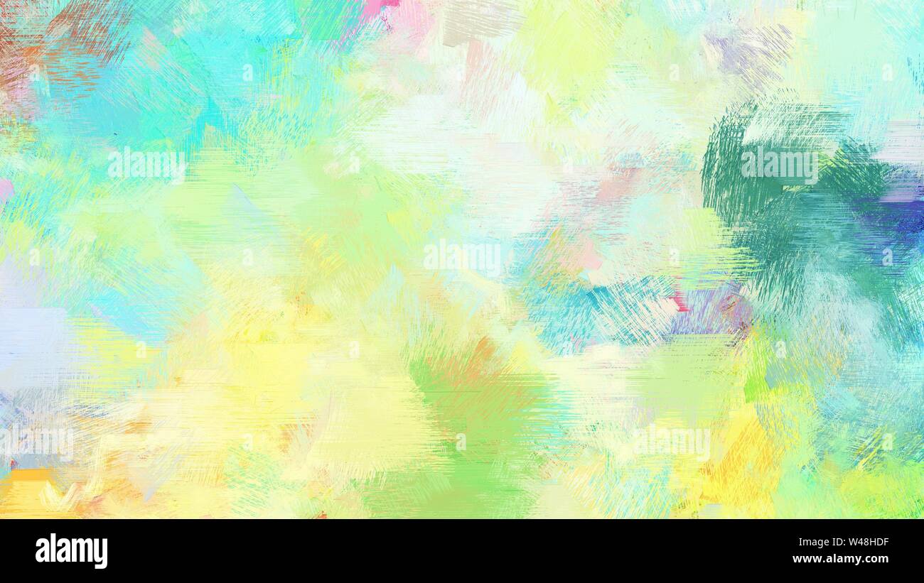 artistic illustration painting with tea green, cadet blue and khaki ...