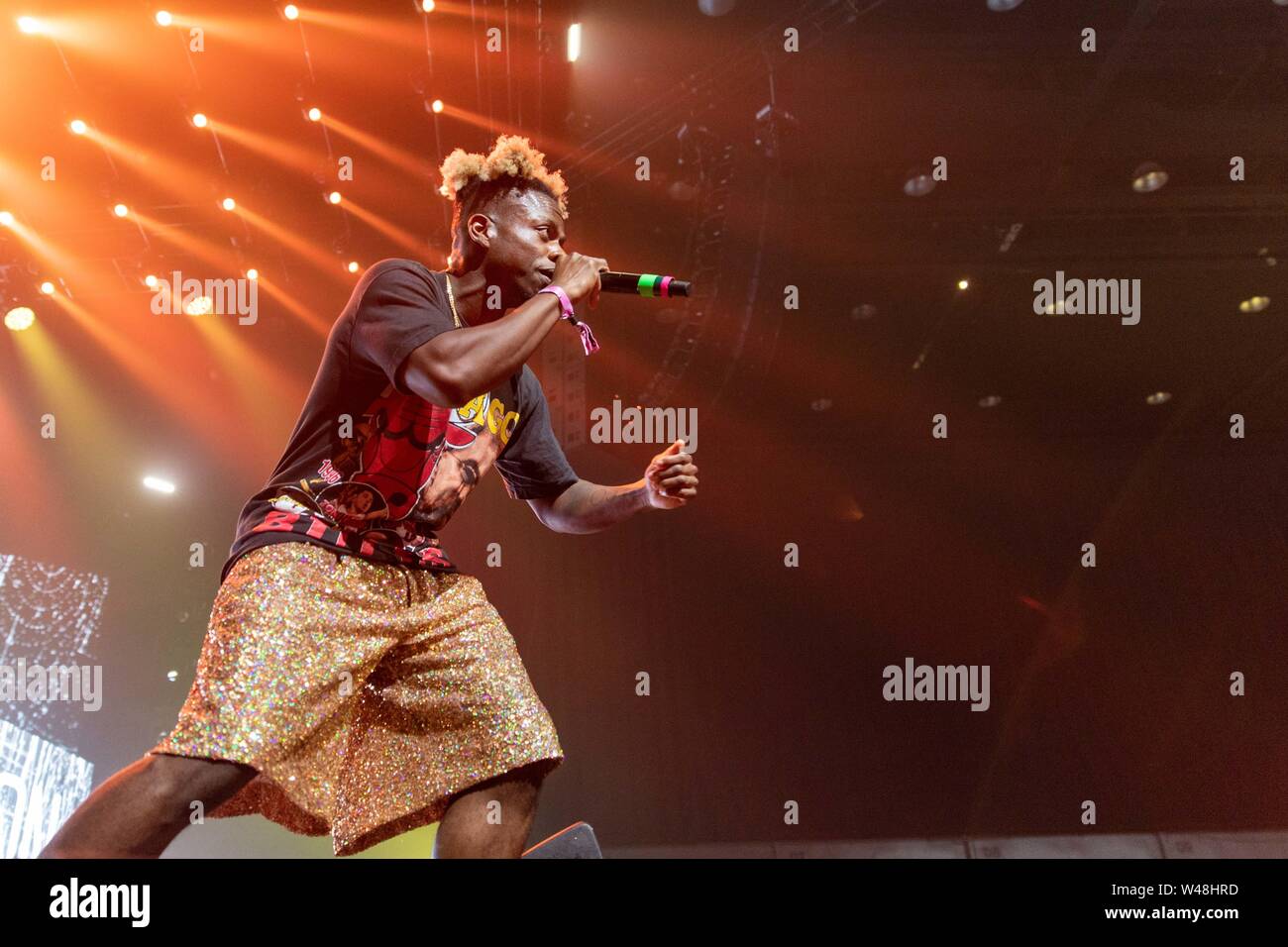 July 20, 2019 - Twin Lakes, Wisconsin, U.S - Rapper TOBI LOU during ...