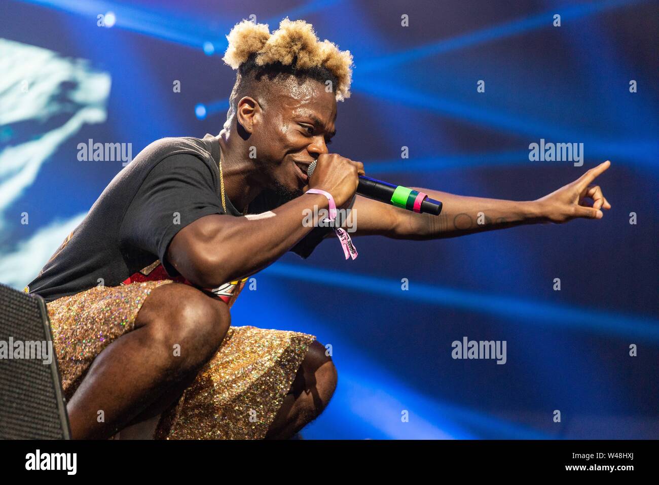 July 20, 2019 - Twin Lakes, Wisconsin, U.S - Rapper TOBI LOU during ...