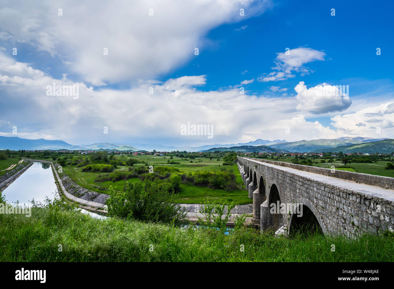 Montenegro, Ancient bridge emperors bridge building over zeta river ...