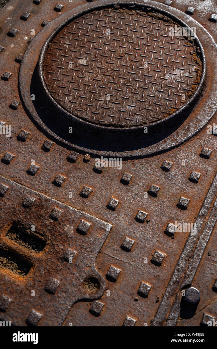 Rusted steel plate texture background graphic asset Stock Photo - Alamy
