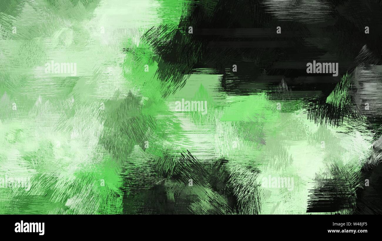 artistic illustration painting with dark sea green, tea green and very ...