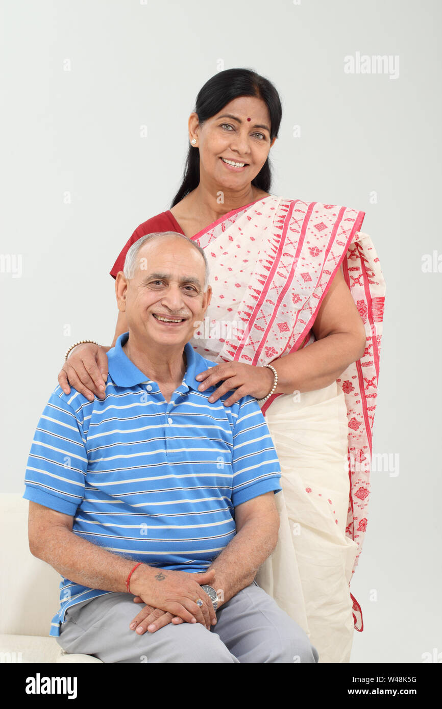 Indian middle class couple hi-res stock photography and images - Alamy