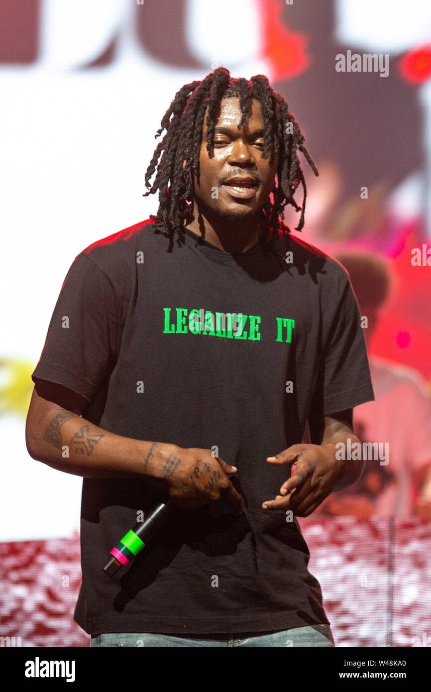 July 20, 2019 - Twin Lakes, Wisconsin, U.S - Rapper LUCKI (LUCKI CAMEL) during ComplexCon at ...