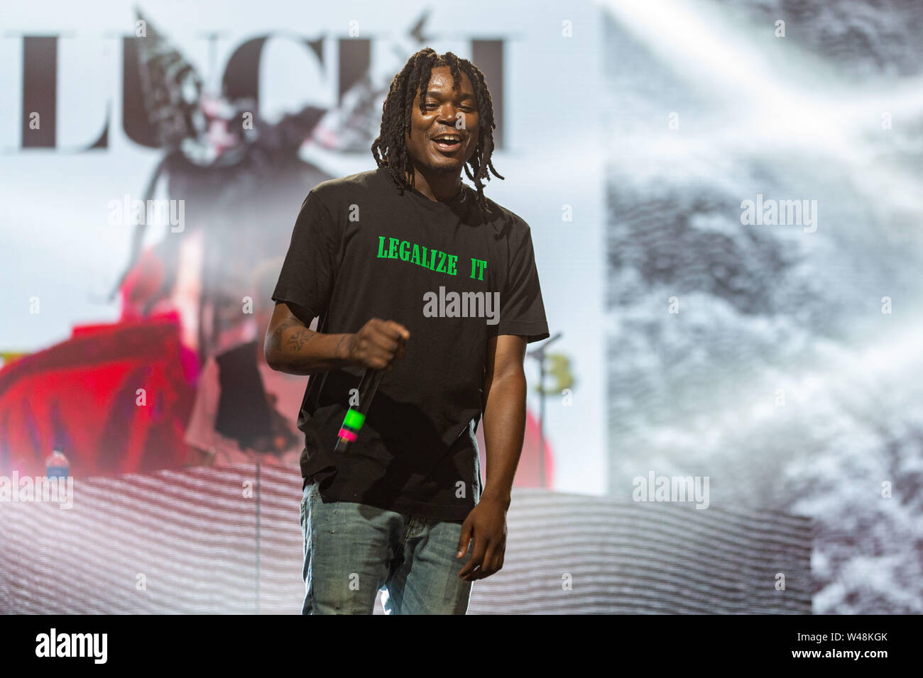 July 20, 2019 - Twin Lakes, Wisconsin, U.S - Rapper LUCKI (LUCKI CAMEL) during ComplexCon at ...
