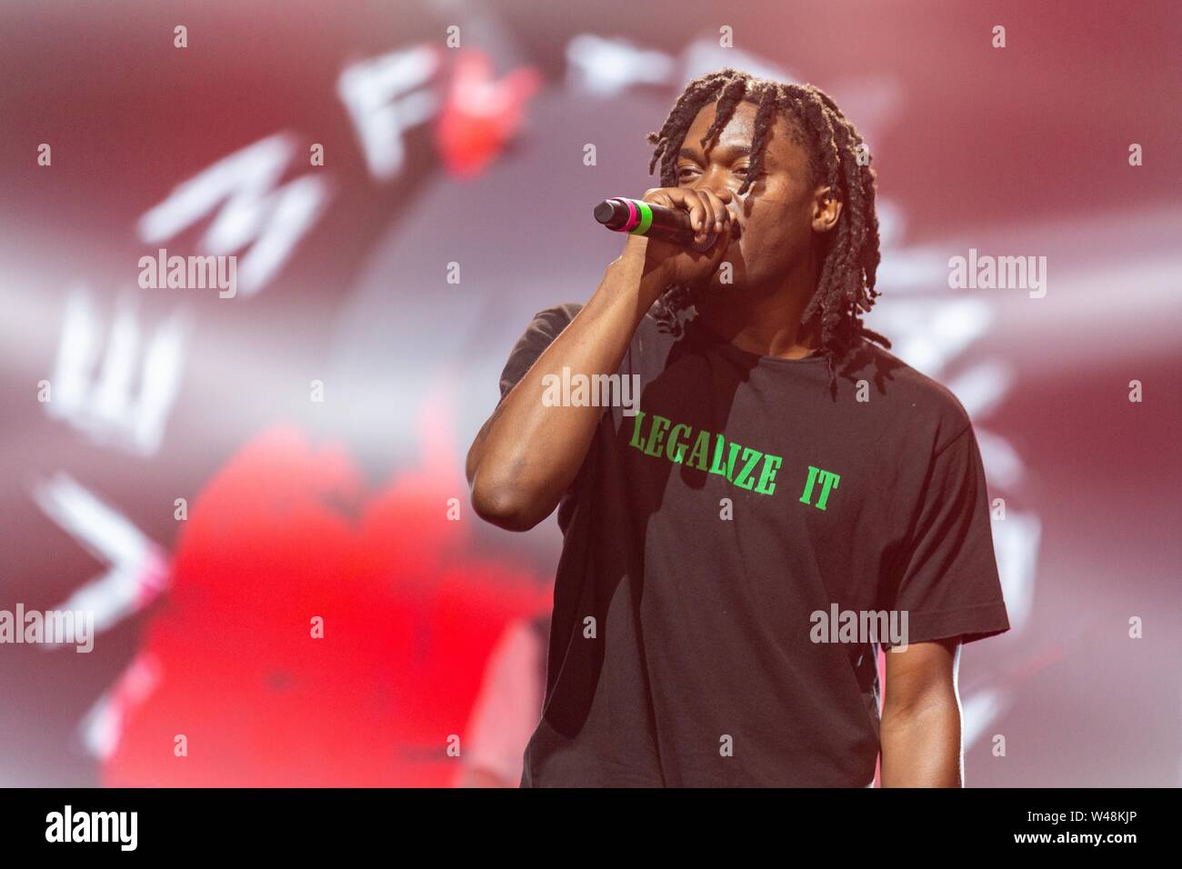 July 20, 2019 - Twin Lakes, Wisconsin, U.S - Rapper LUCKI (LUCKI CAMEL) during ComplexCon at ...