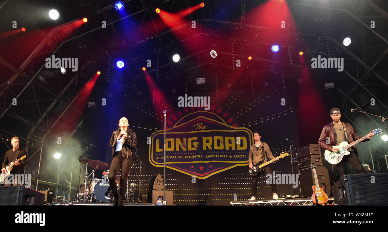 Danielle Bradbury Live on stage Stock Photo - Alamy