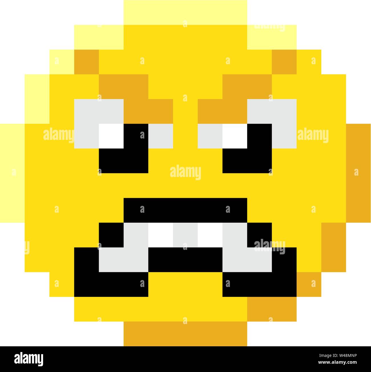 Angry Pixel Art 8 Bit Character Emotion Emoticon Emoji Icon Images And Photos Finder