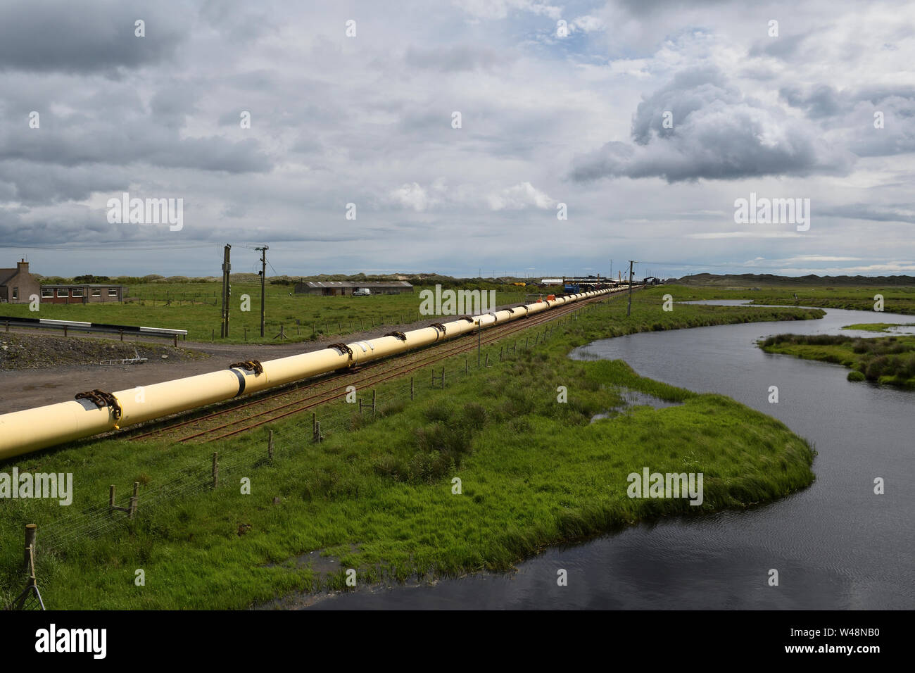subsea 7 pipeline fabrication site;wester ross;caithness;scotland Stock ...