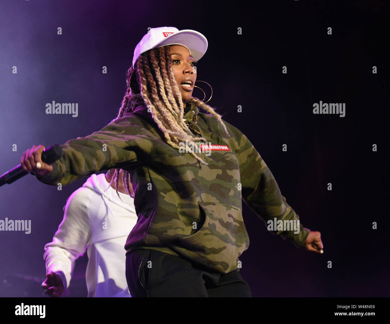 CONCORD, CA - JULY 20: Singer Brandi performs during the Femme it ...