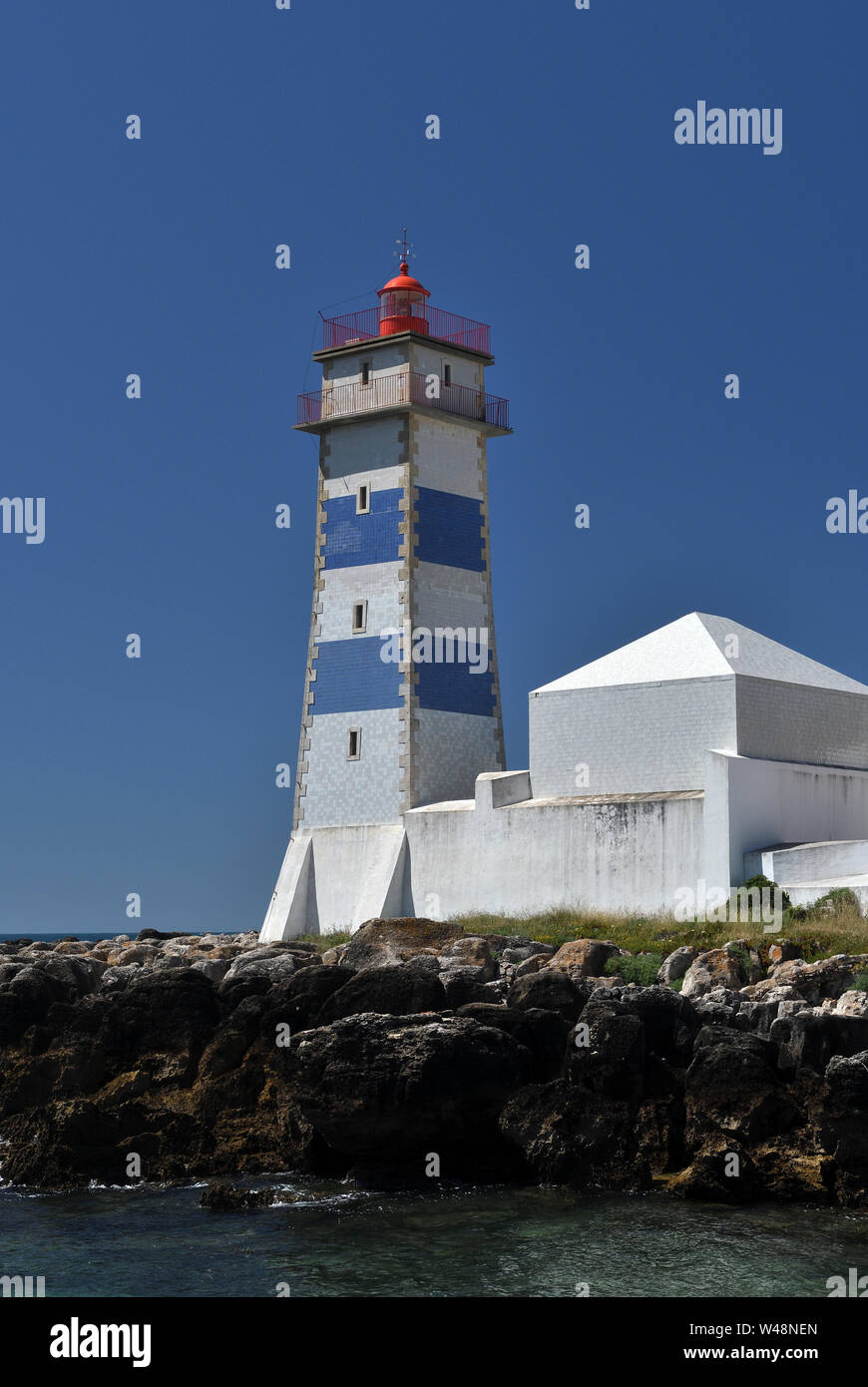 santa marta lighthouse;cascais;lisbon;portugal Stock Photo - Alamy