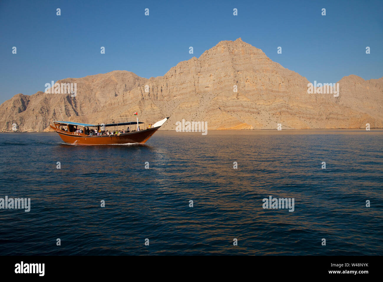 Península de Musandam, Oman, Golfo Pérsico Stock Photo - Alamy