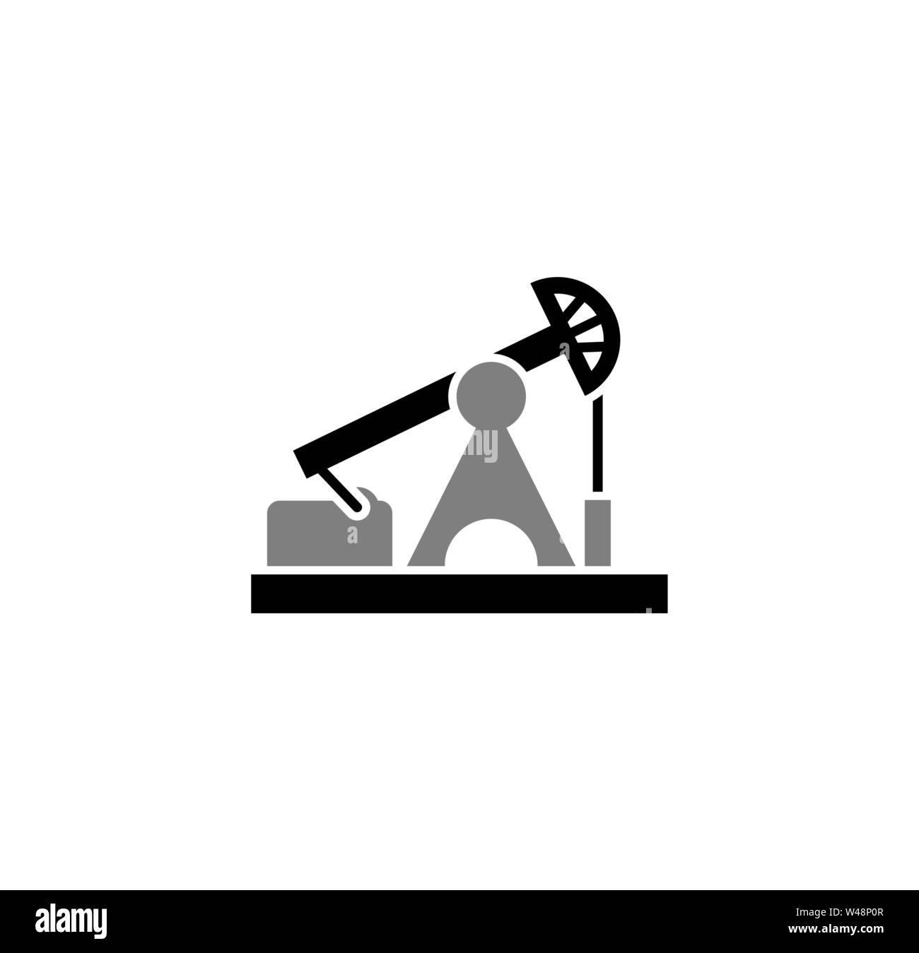 Oil rig related icon on background for graphic and web design. Simple ...