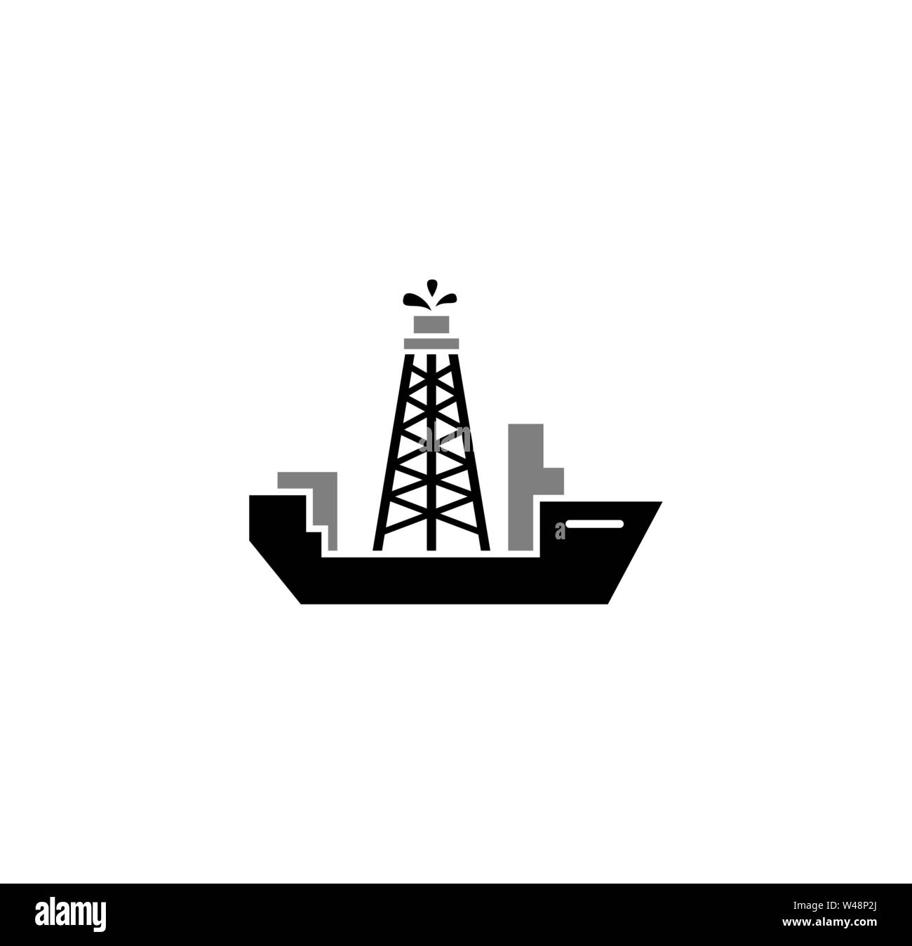 Mobile drilling platform Black and White Stock Photos & Images - Alamy