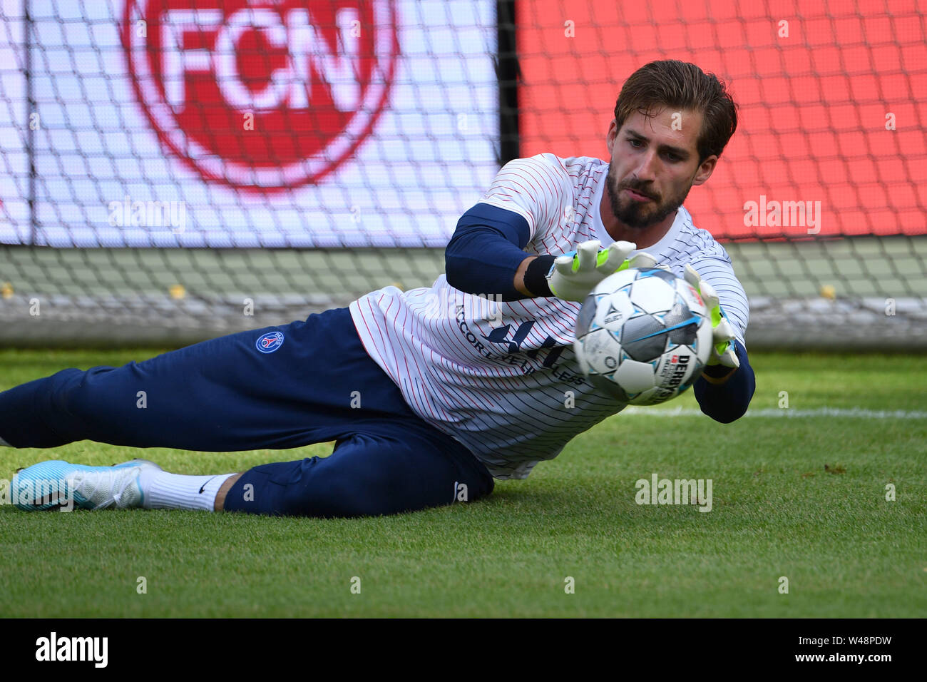 Nuremberg, Deutschland. 20th July, 2019. Kevin TRAPP (goalie PSG ...