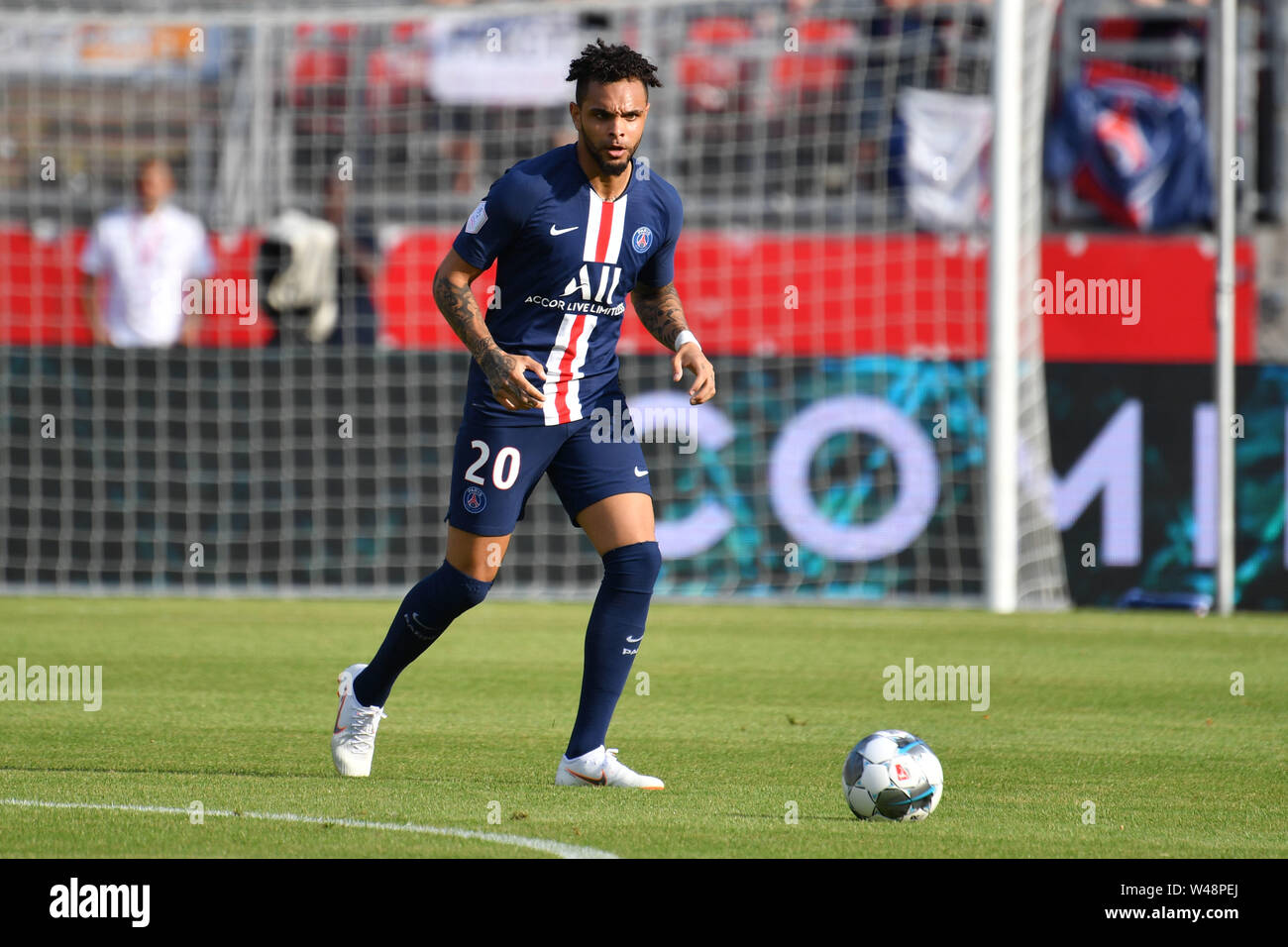 Nuremberg, Deutschland. 20th July, 2019. Layvin KURZAWA (PSG). Action ...
