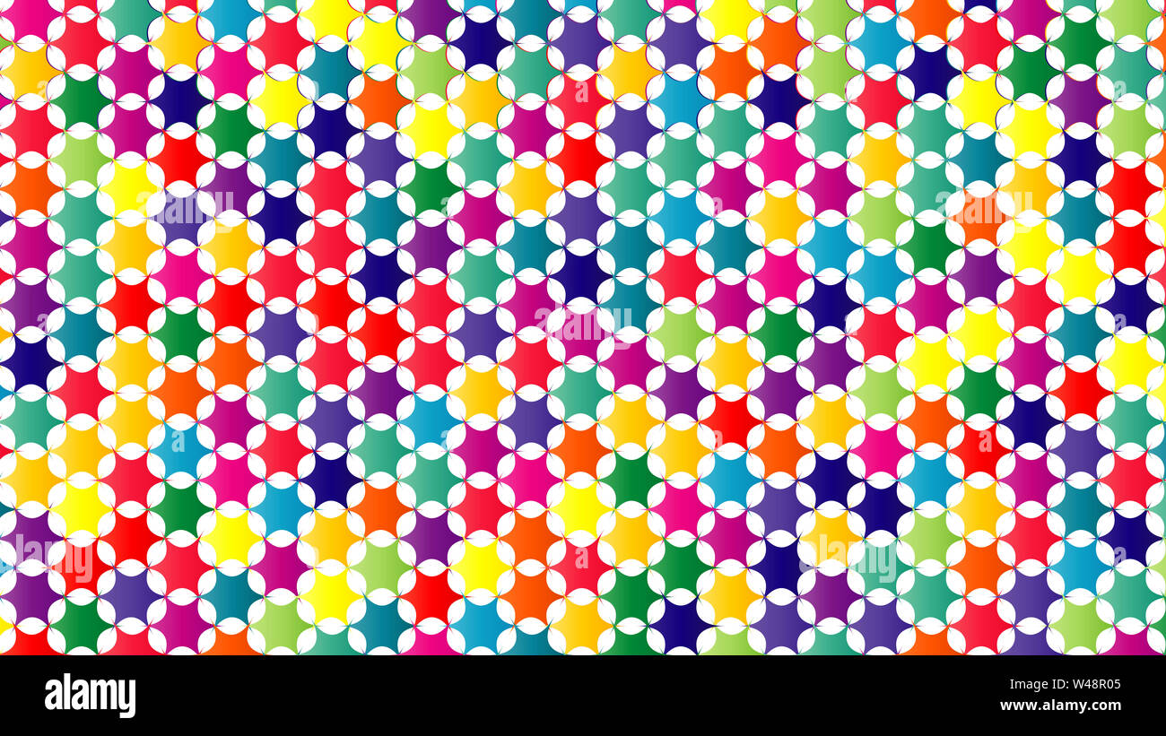 Bright colored mosaic background with geometric shapes pattern for ...