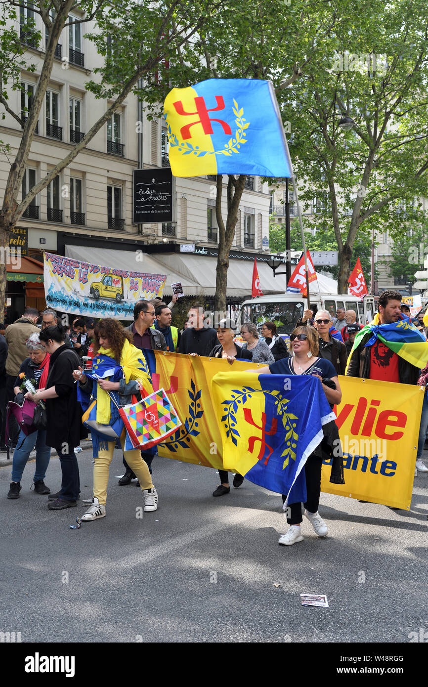 Paris demonstration against president hi-res stock photography and ...