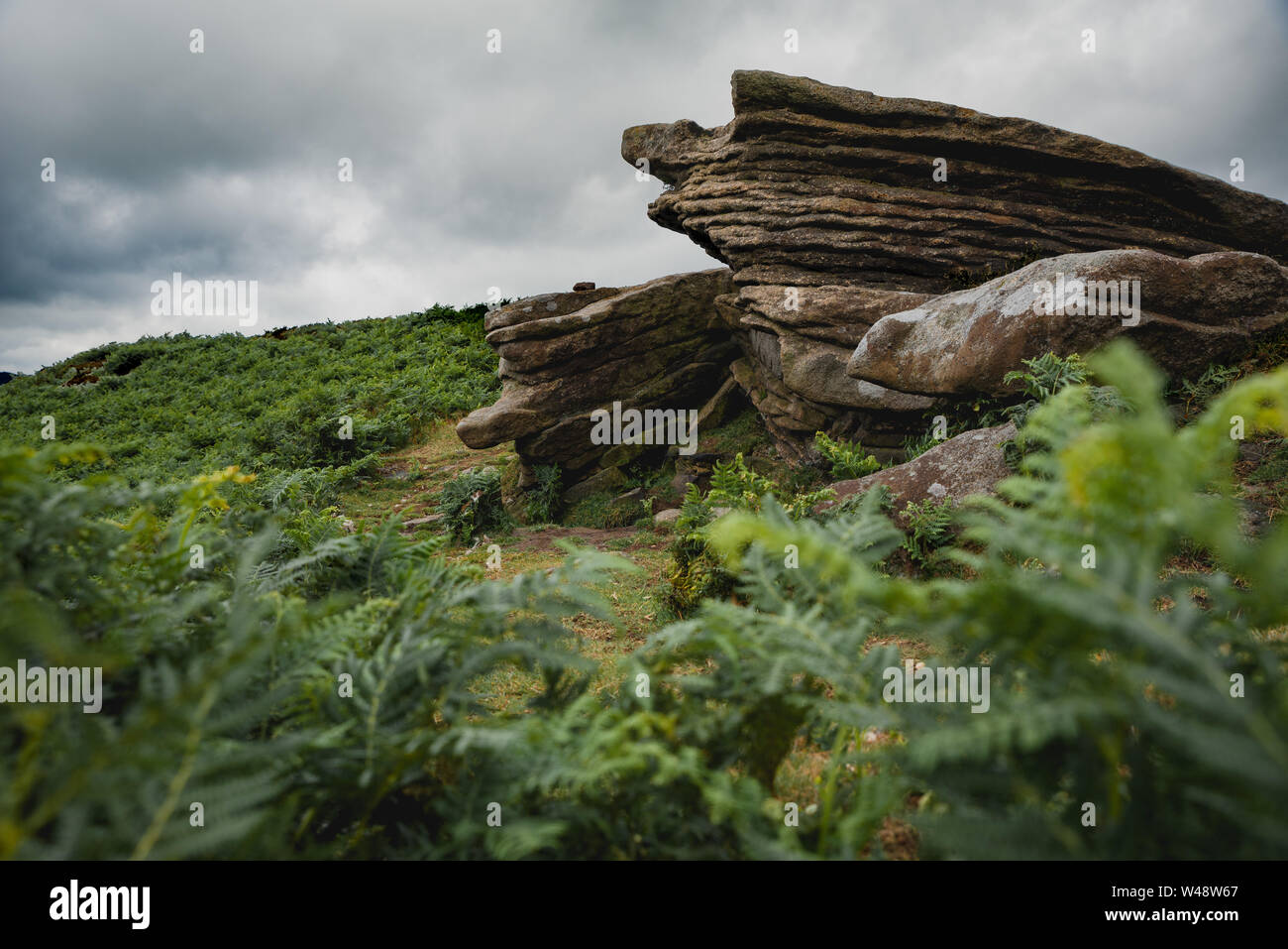 rocks Peak District National Park, Derbyshire, England, UK Stock Photo ...
