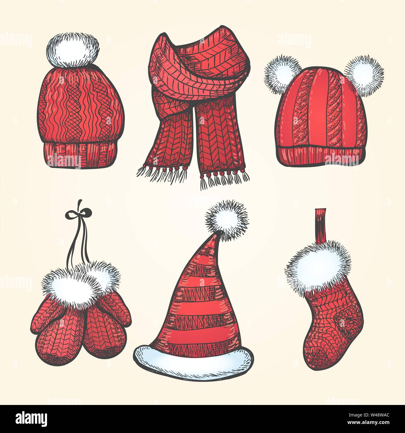 Knitting cap Stock Vector Images - Alamy