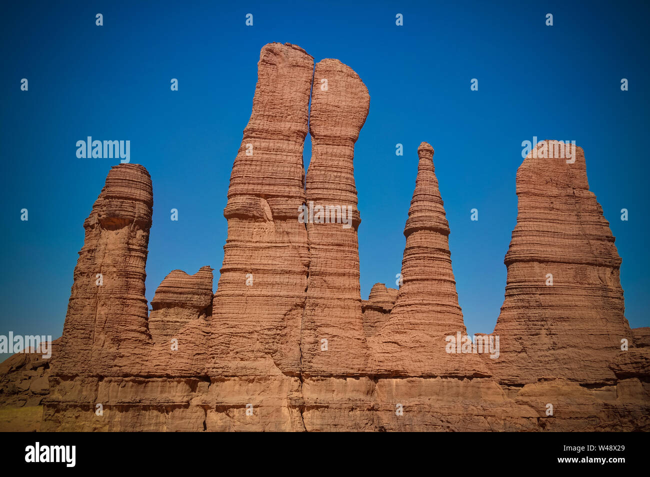 Abstract Rock formation at plateau Ennedi aka stone forest , Chad Stock ...