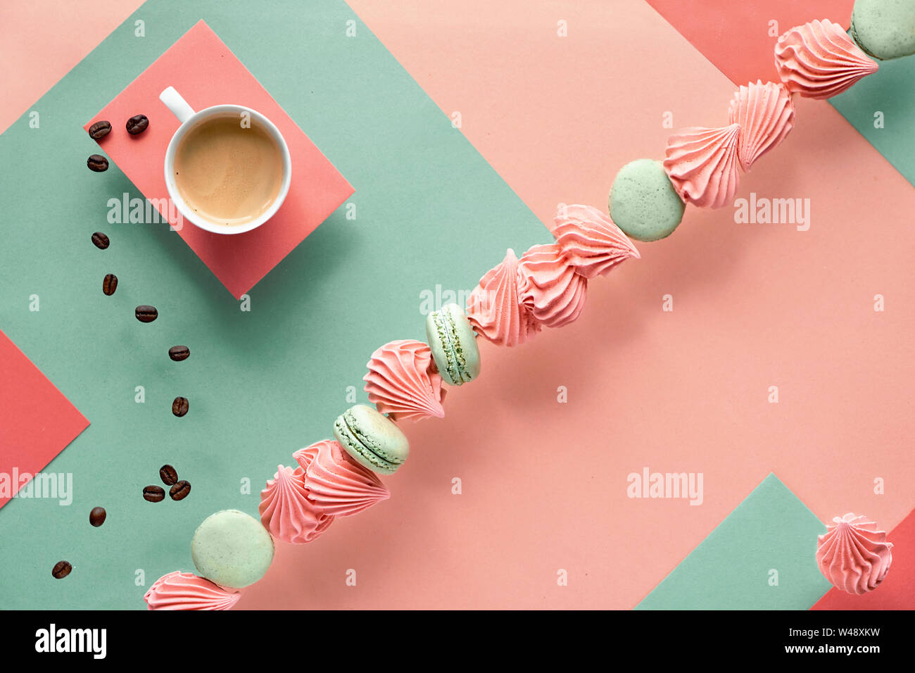 Mint And Coral Backgrounds