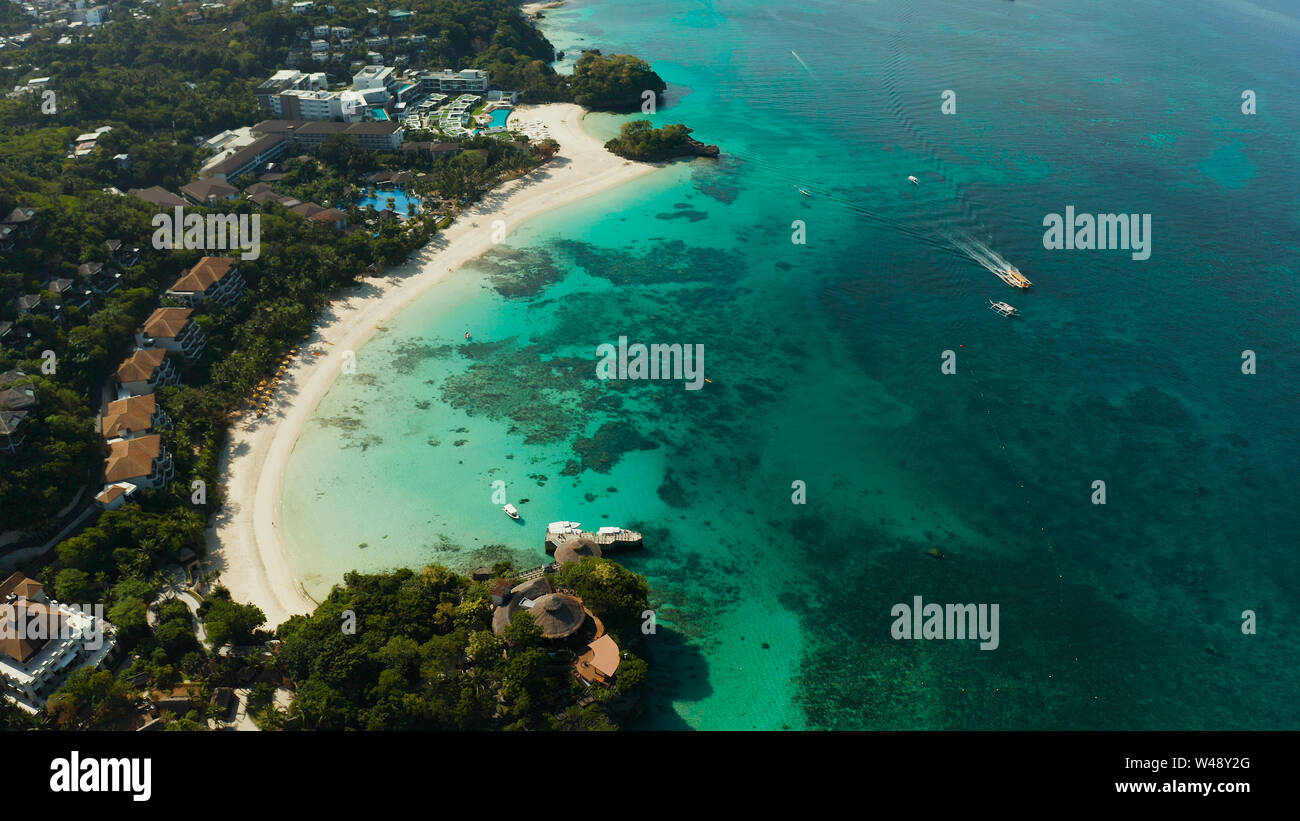 Boracay island from the top of the philippines hi-res stock photography ...