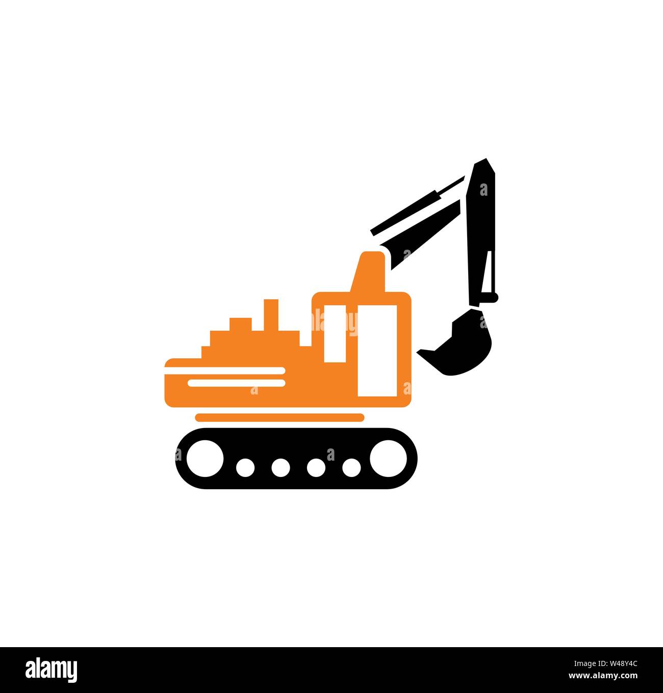Heavy vehicle related icon on background for graphic and web design ...