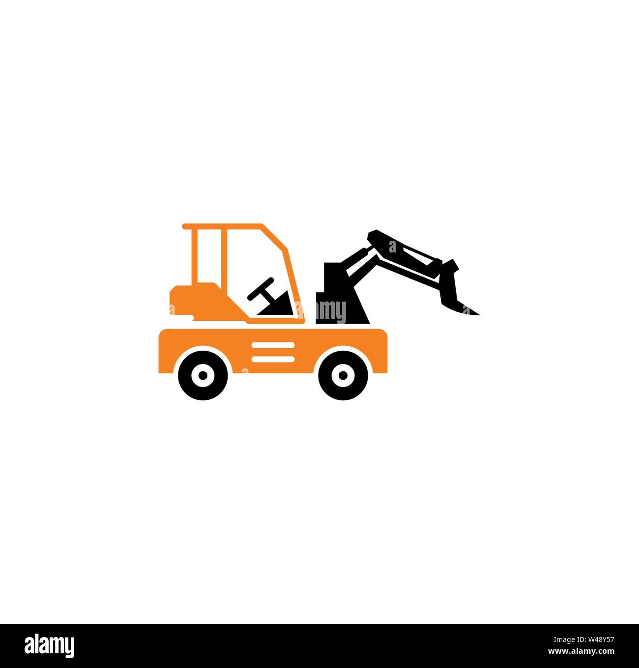 Heavy vehicle related icon on background for graphic and web design ...
